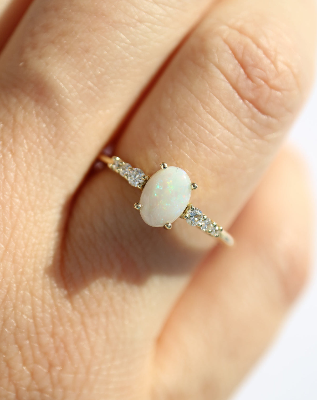 9kt Gold Opal and Diamond Annie Ring – Collective & Co.